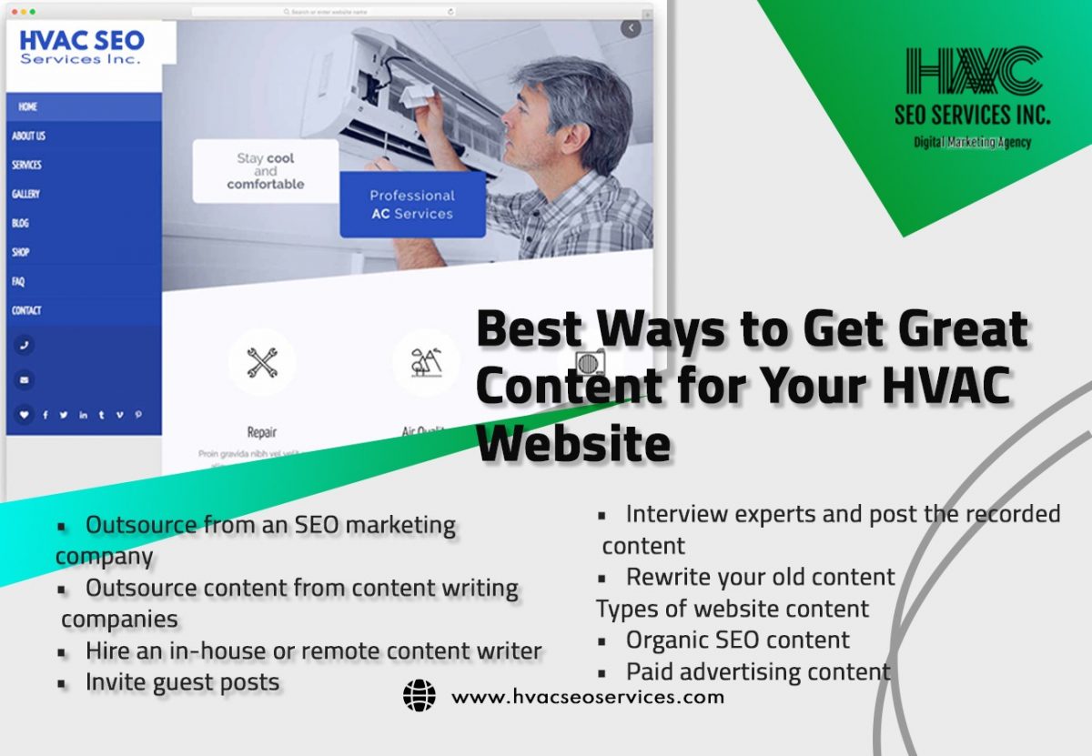 Where do I get quality website content? - HVAC SEO Services